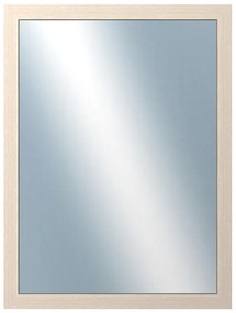 DANTIK - Zarámované zrcadlo - rozměr s rámem cca 60x80 cm z lišty 4020 bílá prodřená (2766)