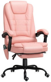 Kancelářská židle Vinsetto se 7bodovou masáží, ergonomická kancelářská židle s funkcí polohování, výškově nastavitelná manažerská židle s dálkovým ov…