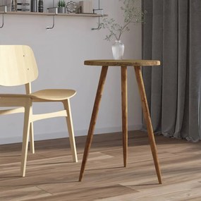 Bistro stolek tmavě hnědý Ø 50 x 76 cm MDF a železo,  286085 HangarStore.cz