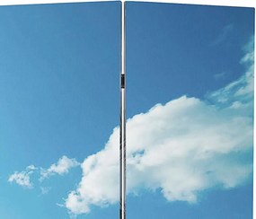 Skládací paraván 217 x 170 cm pláž 240480