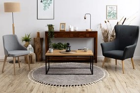Dywany Łuszczów, Kusový koberec Berber 9000 brown kruh, 120x120 (průměr) kruh, hnědá, kancelář