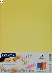 Veratex Froté prostěradlo jednolůžko 90x200x40cm (č. 5-sv.žluté)  Froté