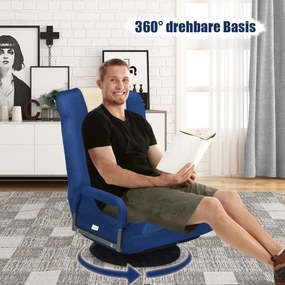 Costway Podlahové křeslo otočné podlahové křeslo relaxační křeslo