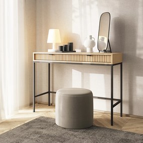 Toaletka NOVA dc T104 | se zásuvkami | 104 cm | dub vicenza/černá