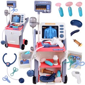 RKToys Zdravotnický vozík Happy Doctor Růžový