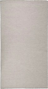 Venkovní hladce tkaný koberec 80x150 cm světle šedý 340778