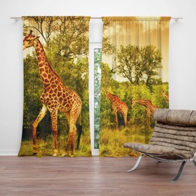 Sablio Závěs Žirafy: 2ks 140x250cm