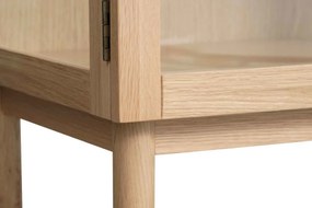 Designová vitrína Dallan 190 cm přírodní dub