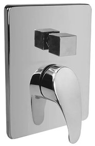 Mereo Mereo, Sprchová podomítková baterie s přepínačem, Sonáta, Mbox, kulatý kryt, CB60106C