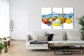 Vícedílný obraz Čerstvé Ovoce Ve Vodě Nedostatek Nedostatek Plátno Canvas 150x100