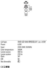 Redo Bodové LED zapuštěné svítidlo Obo Barva: Bílá