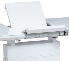 Jídelní stůl rozkládací 140+40x80x76 cm AUTRONIC HT-440 WT bílá