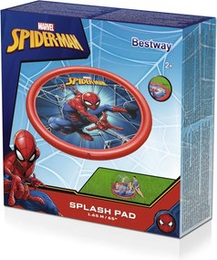 LEAN Nafukovací hrací podložka s fontánou Spiderman 165 cm Bestway 98792