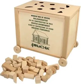 Walachia Dřevěná skládací stavebnice Construct Box vkládačka natural /