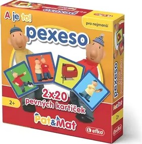 EFKO Pexeso Pat a Mat v krabičce / Pexeso / 20 dvojic / od 2 let