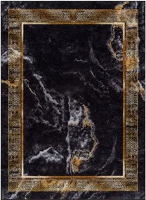 Kusový koberec Miro 51278.809 Marble black/gold, 120x170, čierna, chodba / predsieň, Dywany Łuszczów