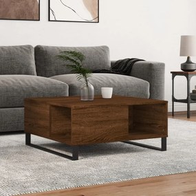 vidaXL Konferenční stolek 80 x 80 x 36,5 cm kompozitní dřevo [830790] Barva: hnědý dub