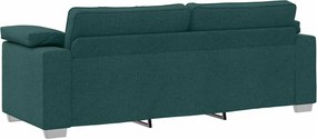 Pohovka 2 ks Tmavě zelená textil 3324745