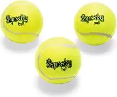 Beeztees Tenisový míček s pískátkem / Hračka pro psy / Průměr 6,5 cm /