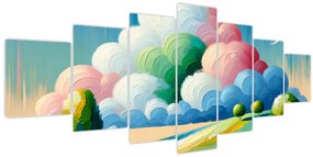 Obraz - Krajinka s mrakem (210x100 cm)