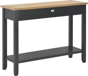 Konzolový stolek černý 110 x 35 x 80 cm dřevo 249903