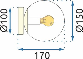 Toolight, stropní svítidlo 1xE14 APP1155-1C, černá matná, OSW-40008