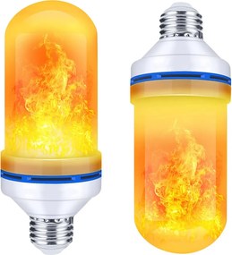 Verk Group Imitace živého plamene led žárovky e27 9w dekorativní