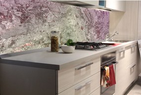 DIMEX | Fototapeta do kuchyně Textura staré betonové zdi KI-180-261 | 180 x 60 cm | šedá, fialová