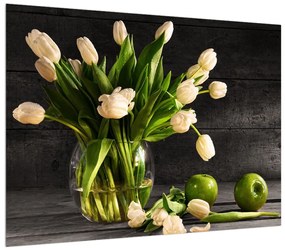 Obraz tulipánů ve váze (70x50 cm)