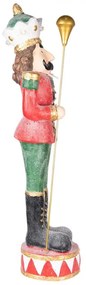 Vánoční dekorace Louskáček v červeném – 28x20x89 cm