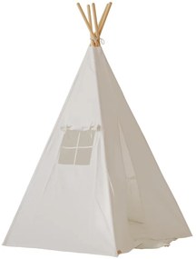 OnaDnes -20% Moi Mili Bílý bavlněný teepee stan s podložkou Navajo 170 x 130 cm