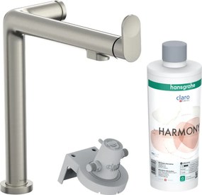 Hansgrohe Aqittura M91, filterSystem 240, 1jet, startovací sada, vzhled nerezu, HAN-76802800