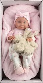 Llorens 73808 NEW BORN HOLČIČKA - realistická panenka miminko s celovi