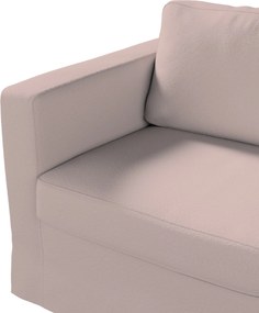Potah na pohovku IKEA  Karlstad 2-místná , nerozkládací, dlouhý barva růžová látka pletený vzor