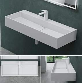 design umyvadlo COLOSUM G6028 80cm černé z litého mramoru