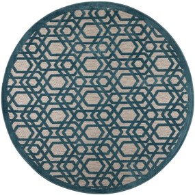 Flair Rugs koberce Kusový koberec Piatto Oro Blue kruh ROZMĚR: 160x160 (průměr) kruh