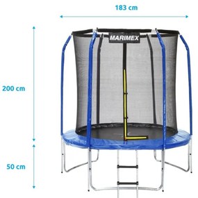 Trampolína Marimex Standard 183 cm + vnitřní ochranná síť + schůdky ZDARMA