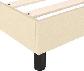 Rám postele s boxspringem krémově 90x200 cm textil 3120489