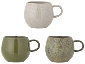 BLOOMINGVILLE Set 3 hrnků s uchem ADDISON 500 ml zelený 82062731