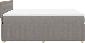 Box spring postel s matrací taupe 140x200 cm textil 3287497