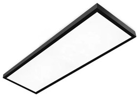LED Přisazený panel BRISBANE LED/36W/230V 4000K 29,5x119 cm černá