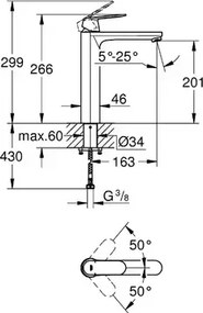 Grohe Eurosmart Cosmopolitan - Baterie pro umyvadlovou mísu chrom