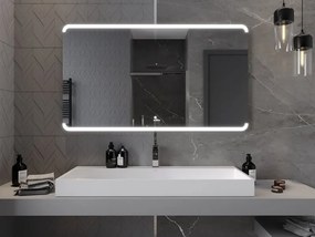 Mexen Nida osvětlené koupelnové zrcadlo 140 x 80 cm, LED 6000K, proti mlze - 9806-140-080-611-00
