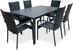 Vikio Zahradní set 140x80 pro 6 osob DT276-140 antracit
