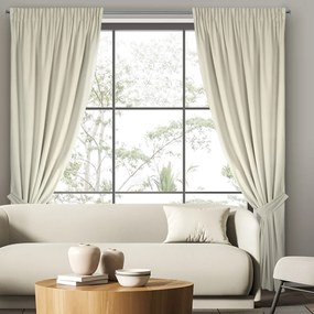 ZATEMŇOVACÍ ZÁVĚS NA PÁSCE ANTARA 140X300 CM KRÉMOVÁ