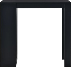 vidaXL Barový stůl s regálem 110 x 50 x 103 cm [280212] Barva: Černá