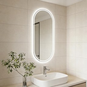 Ekspand LED zrcadlo 45x80cm oválné