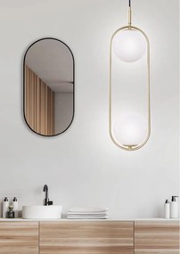 Mosazný závěsný lustr Cordel pro žárovku 2x G9  - Candellux