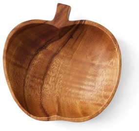 HK living Dřevěná miska Apple Acacia Medium, přírodní barva, dřevo