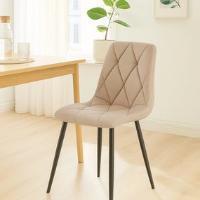 Jídelní židle Clairton látka – taupe
